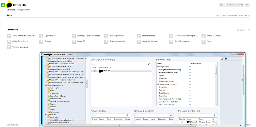 SCOM Components showing grey in squared up. - Dashboard Server - SquaredUp Community