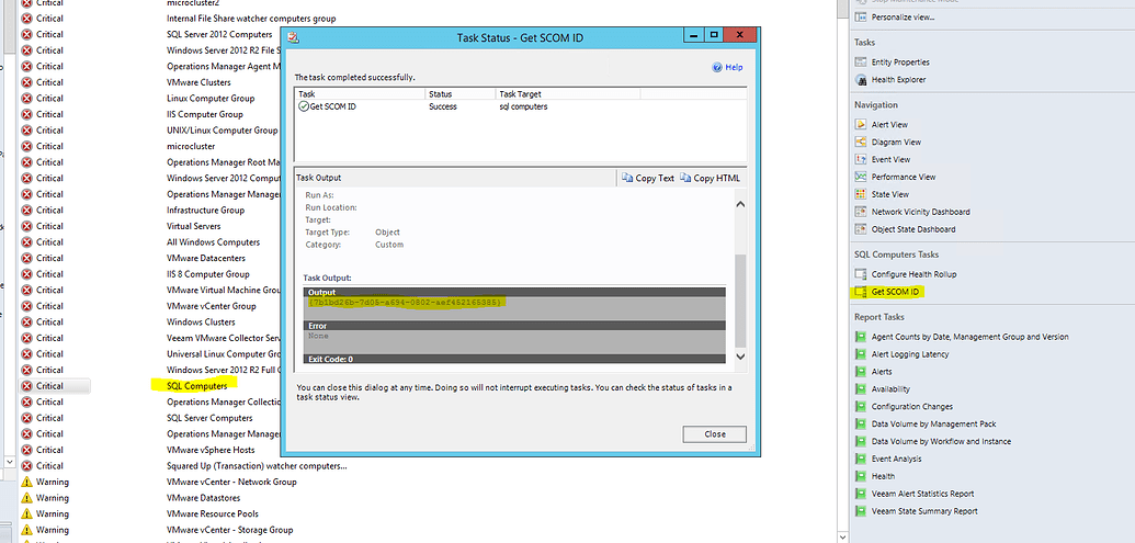Scom Mp Authoring Get Scom Id Groups And Servers Dashboard Server Squaredup Community