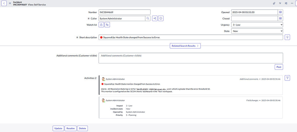 Automatically Populating CI Fields in ServiceNow Incidents with SquaredUp Notifications - Gists ...